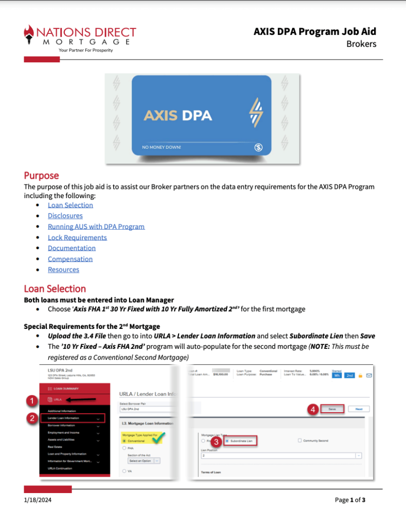 Axis DPA – Nations Direct Mortgage